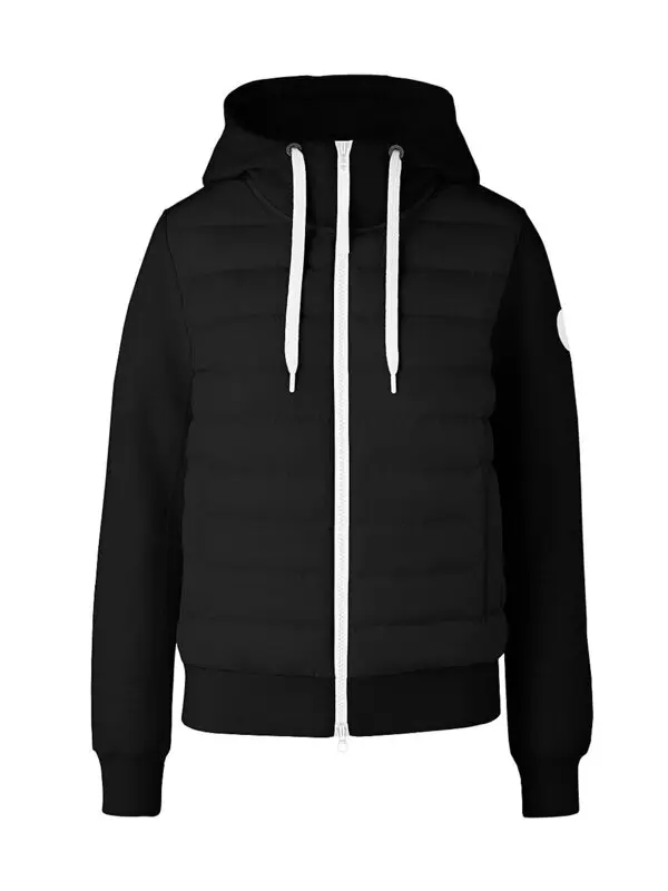 Canada Goose Hybridge Muskoka Down Hoodie - Black White | Editorialist